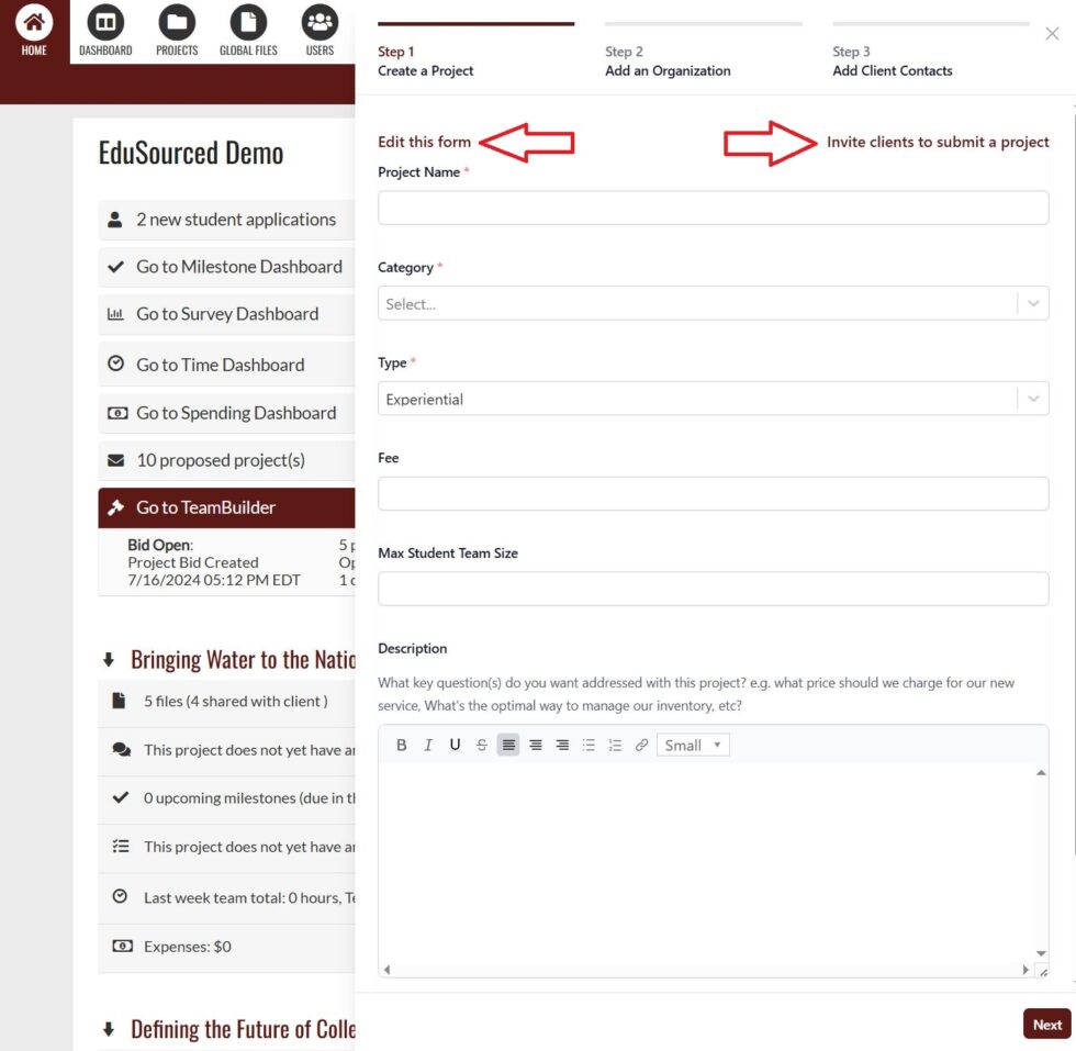 EduSourced In-App Form Editor - EduSourced